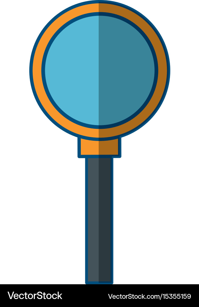 Magnifying glass lupe Royalty Free Vector Image
