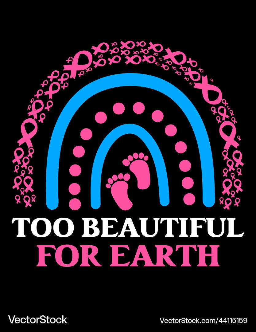 Too beautiful for earth Royalty Free Vector Image
