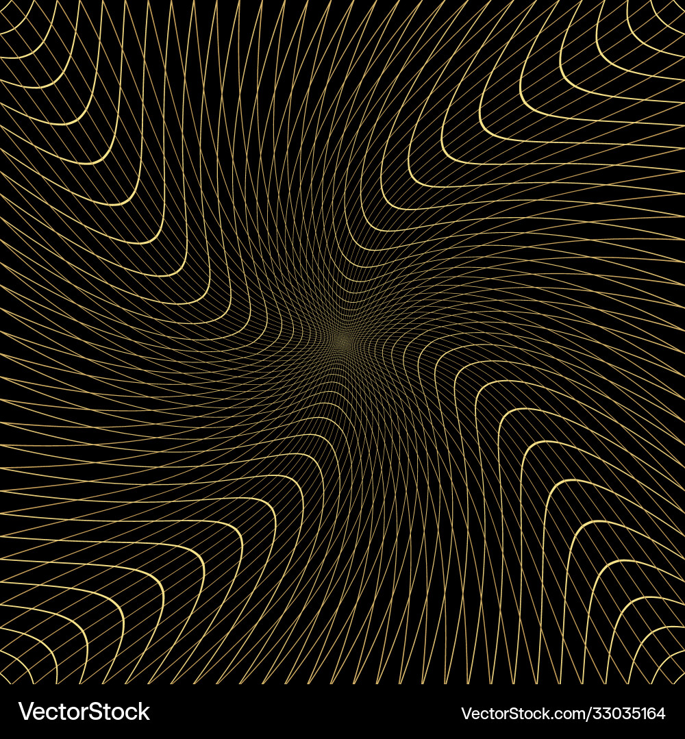 Abstract gold color grid striped geometric Vector Image