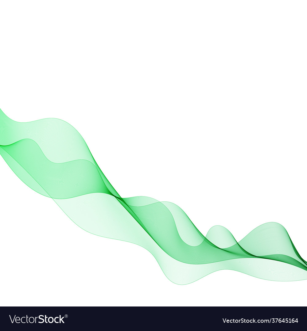 Abstract green wavy lines colorful background Vector Image Abstract green wavy lines colorful background Vector Image