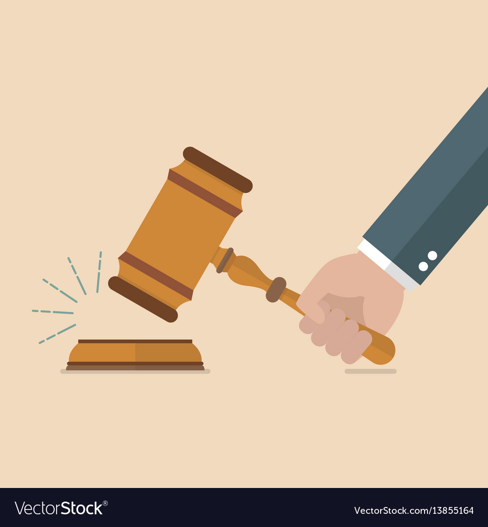 Hand holding judges gavel Royalty Free Vector Image Hand holding judges gavel Royalty Free Vector Image