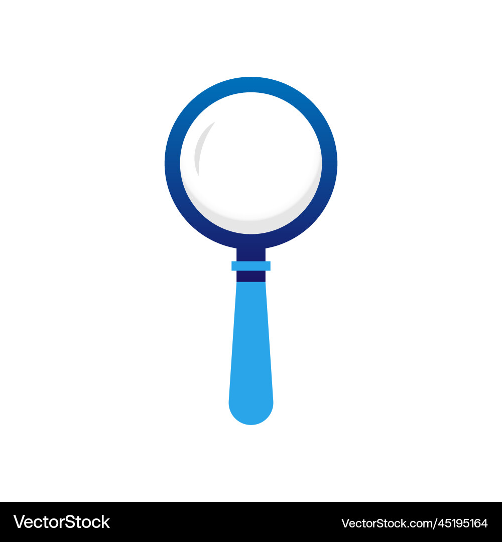 Magnifying glass brochure element design Vector Image