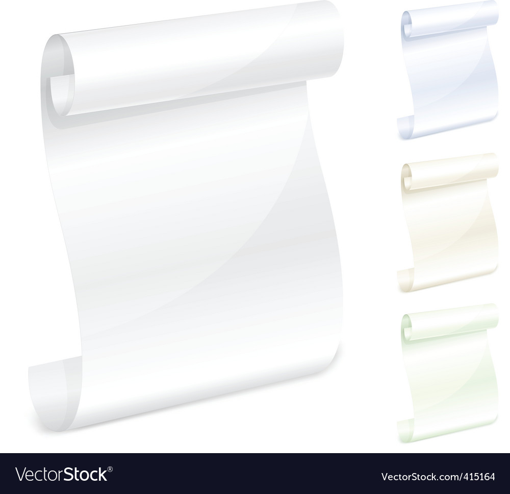 Scroll paper Royalty Free Vector Image - VectorStock