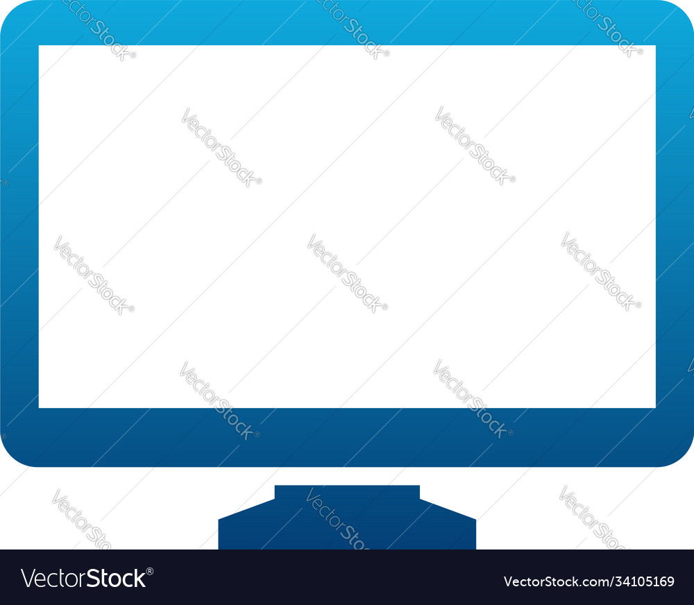 Monitor logo designs template computer Royalty Free Vector