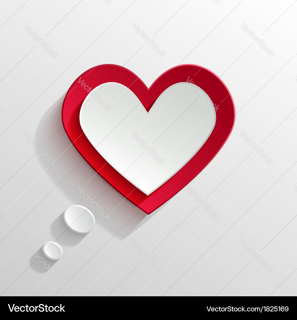 Speech bubble valentines day background Royalty Free Vector