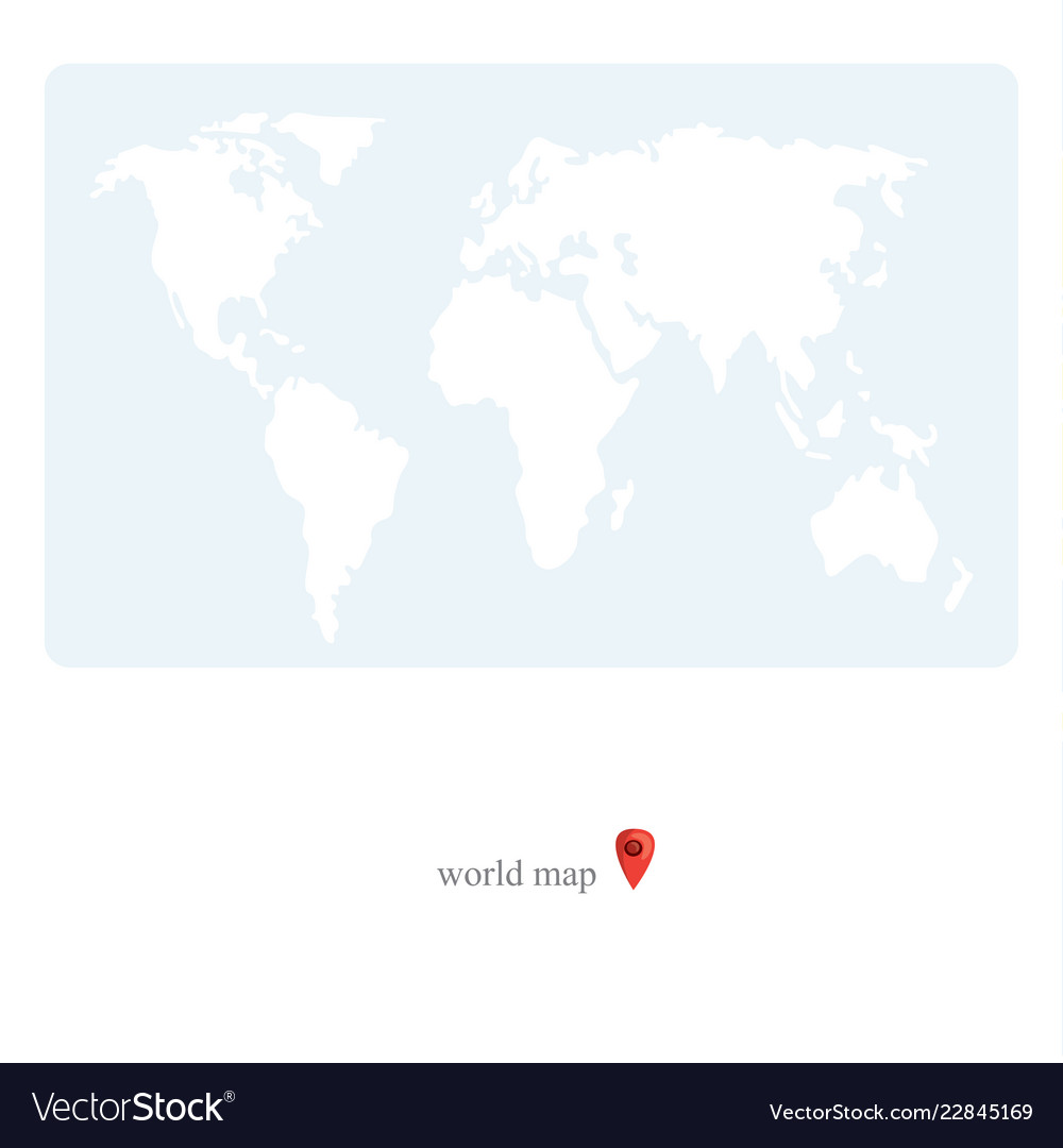 World map template Royalty Free Vector Image - VectorStock