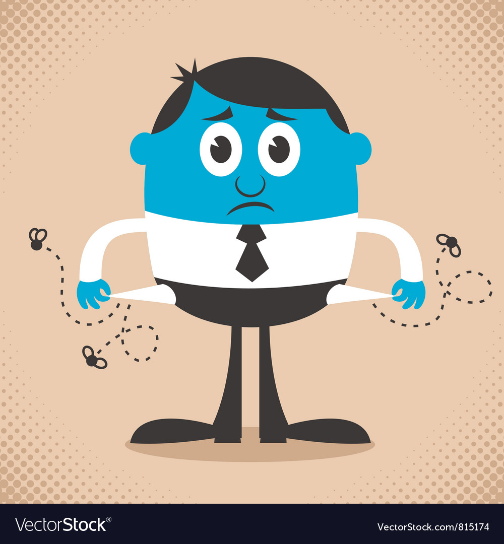 Broke Royalty Free Vector Image - VectorStock Broke Royalty Free Vector Image - VectorStock