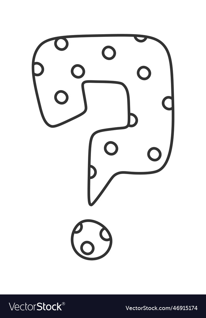 Comic question mark Royalty Free Vector Image - VectorStock