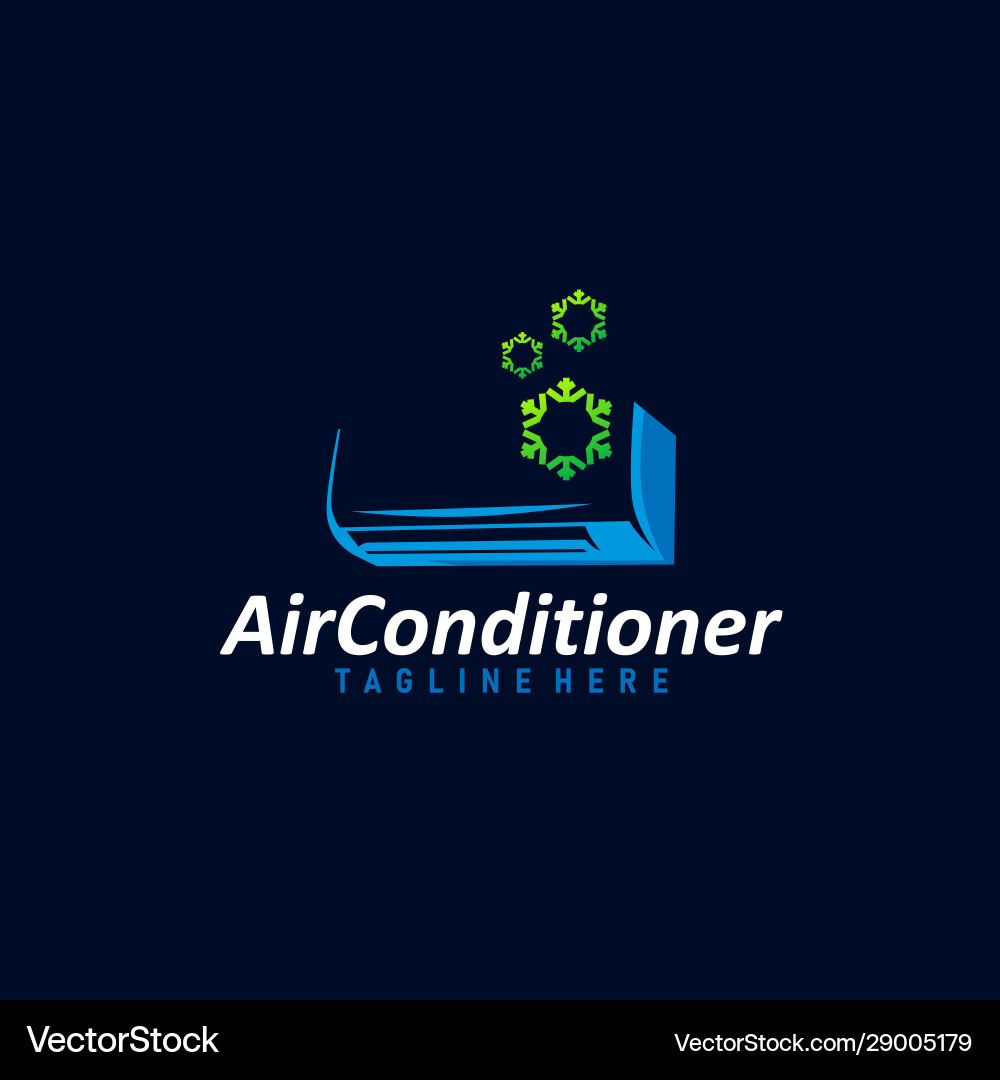 Air condition logo concept technology device Vector Image