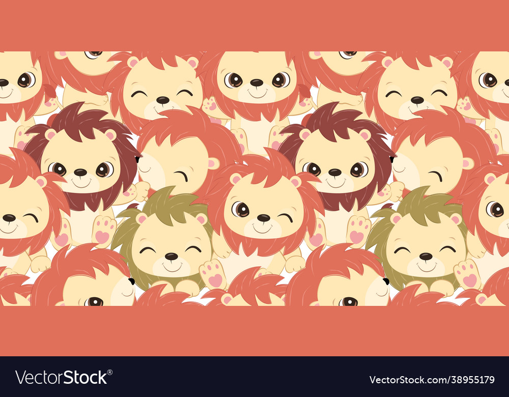 Cute animals pattern Royalty Free Vector Image