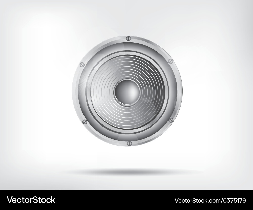 Music background with subwoofer Royalty Free Vector Image