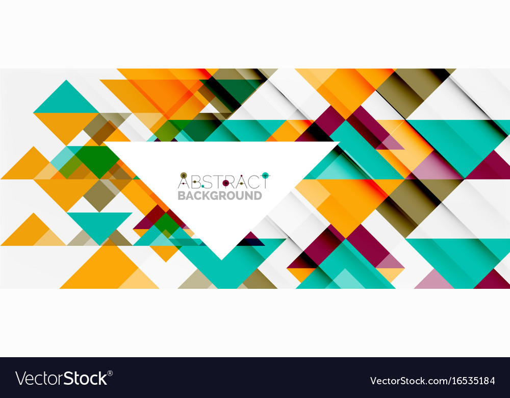 Triangle Pattern Design Background Royalty Free Vector Image