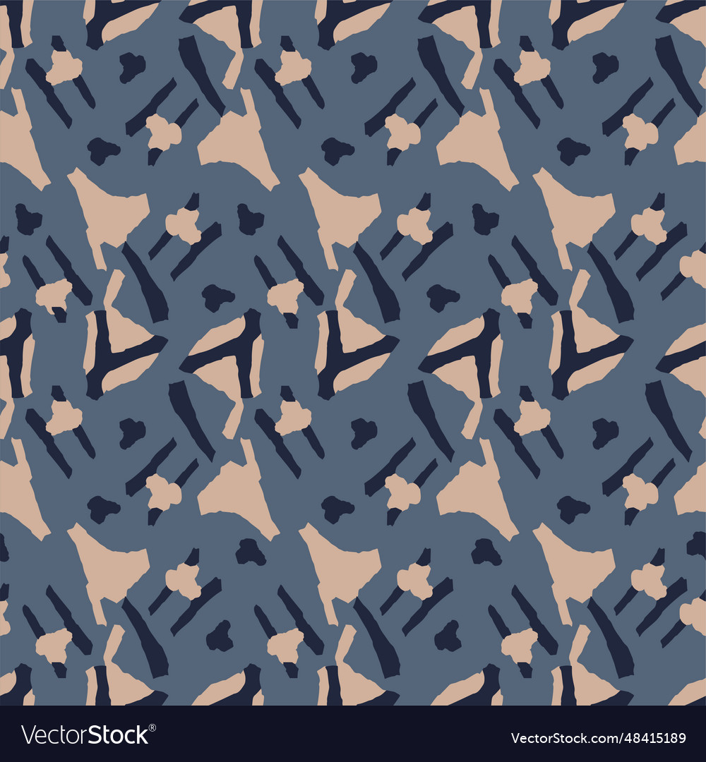 Abstract shape seamless pattern Royalty Free Vector Image