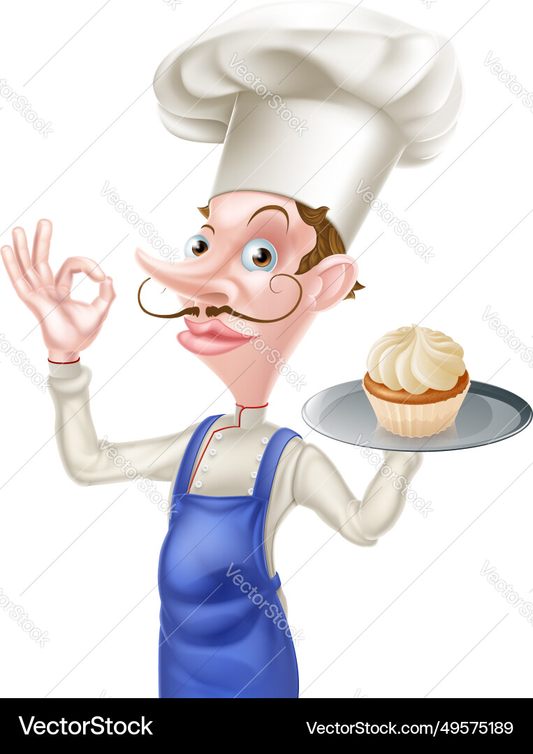 Cake baker perfect sign Royalty Free Vector Image