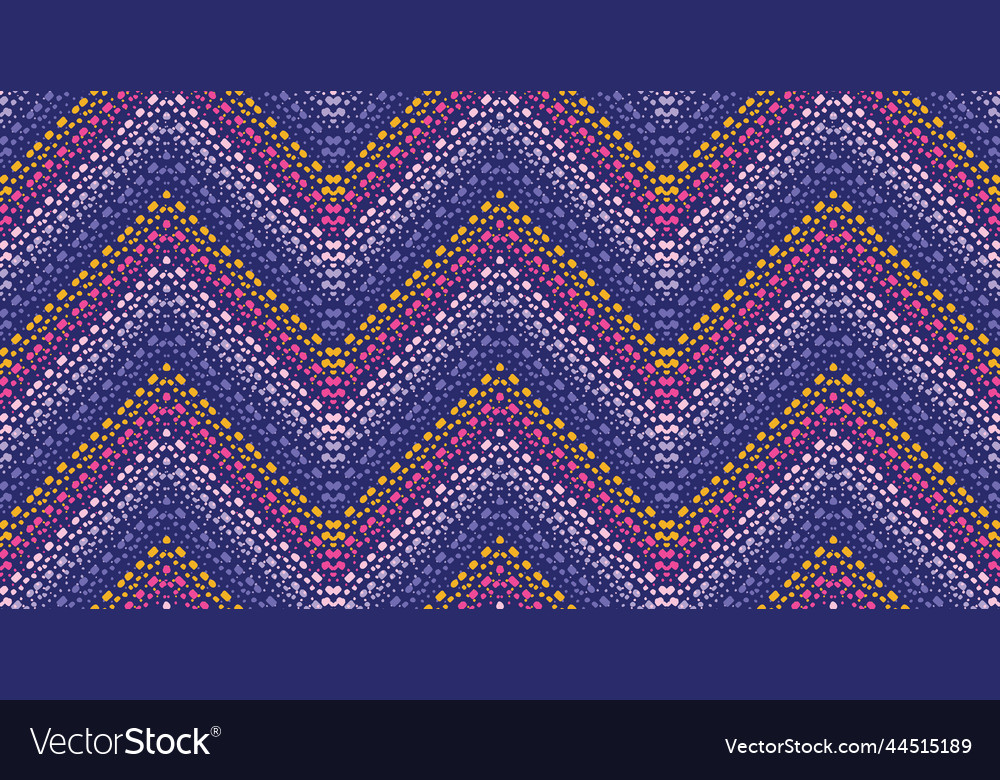 Cool chevron mosaic repeating pattern Royalty Free Vector