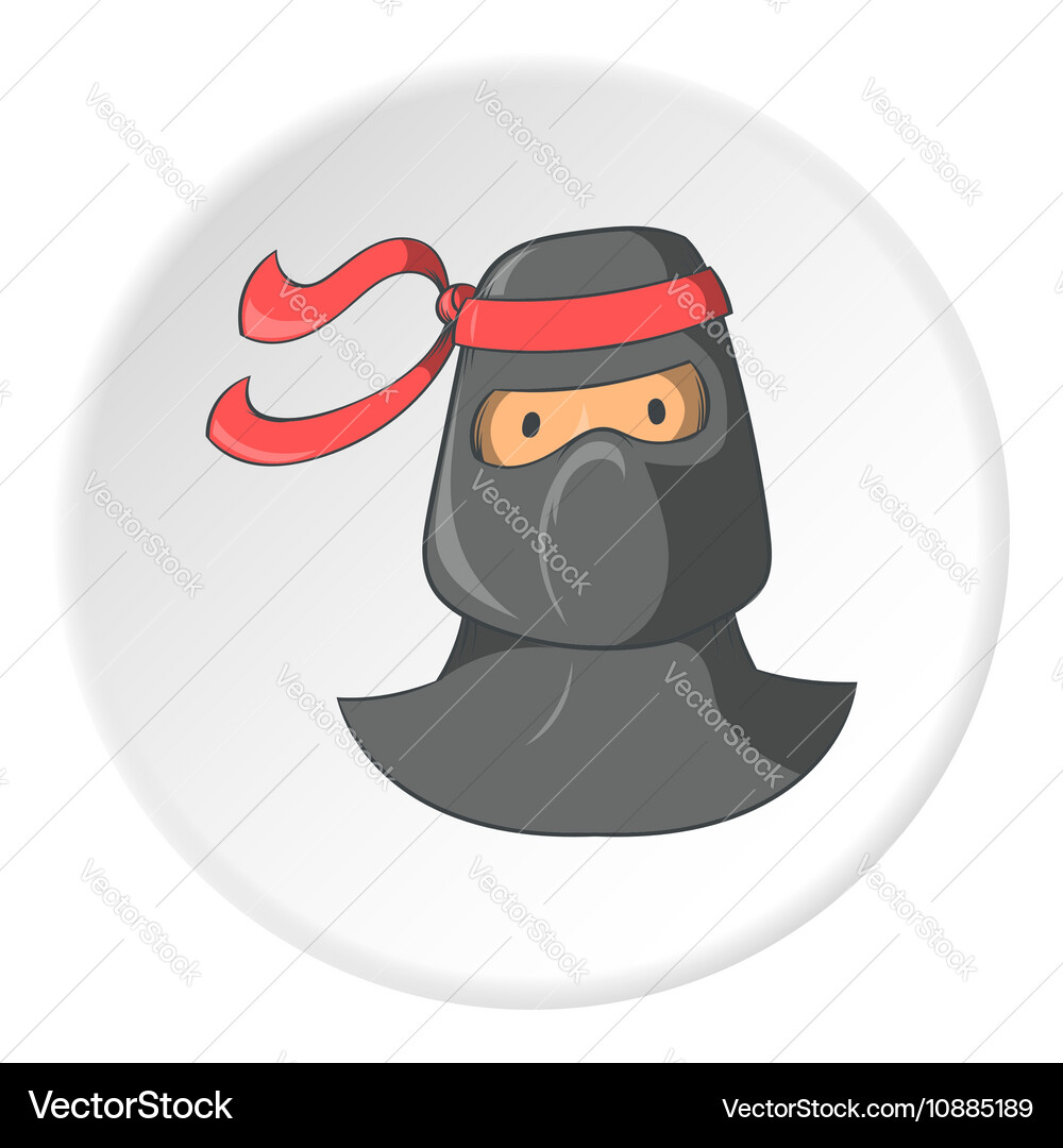 Ninja icon cartoon style Royalty Free Vector Image