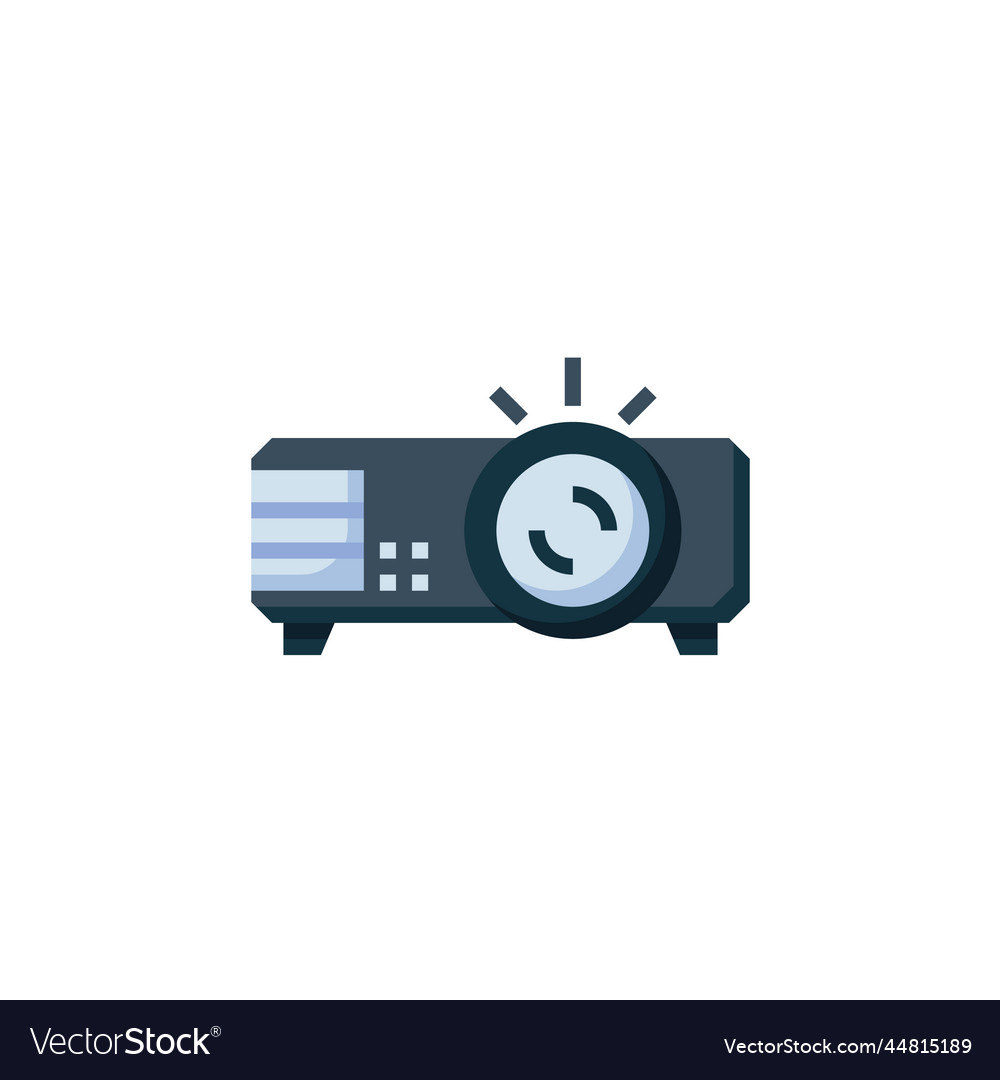 Projector icon computer component icon flat style Vector Image