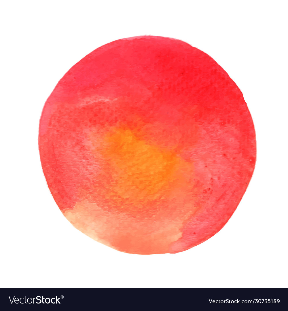 Red and orange watercolor circle shape banner Vector Image
