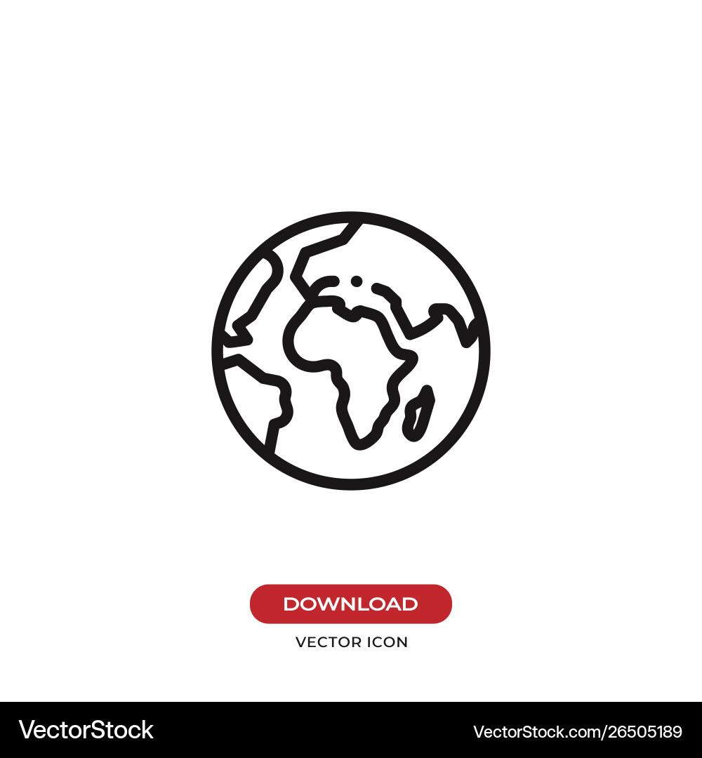 World planet icon Royalty Free Vector Image - VectorStock