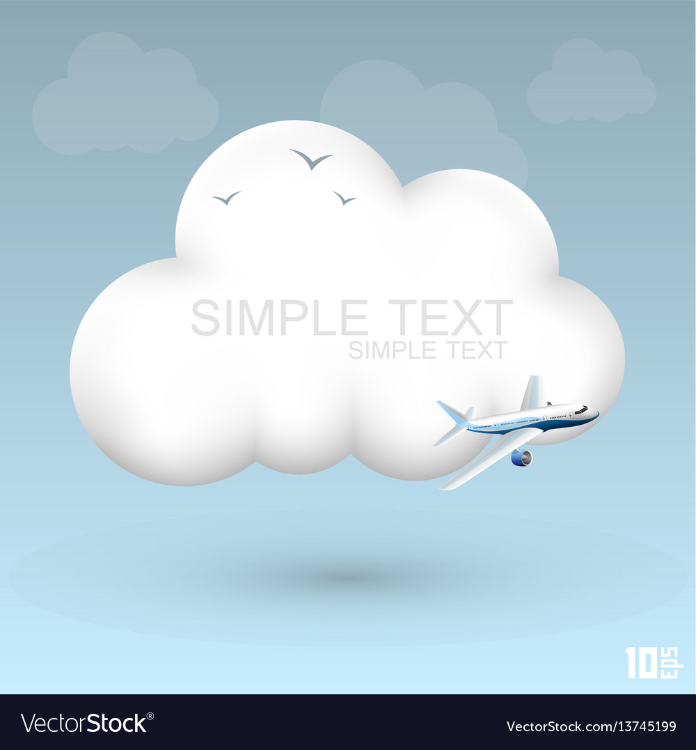 Air cloud Royalty Free Vector Image - VectorStock