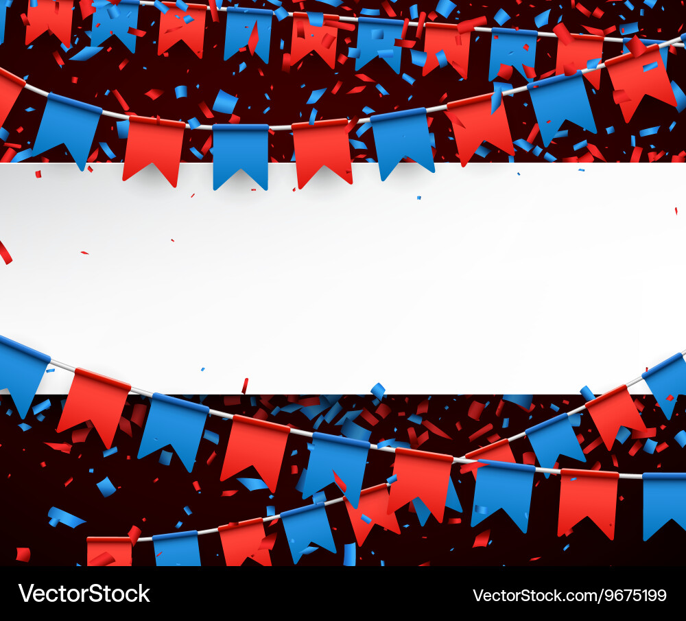 Banner with flags Royalty Free Vector Image - VectorStock