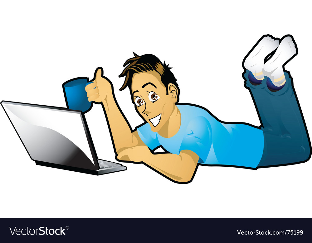 Simple guy Royalty Free Vector Image - VectorStock