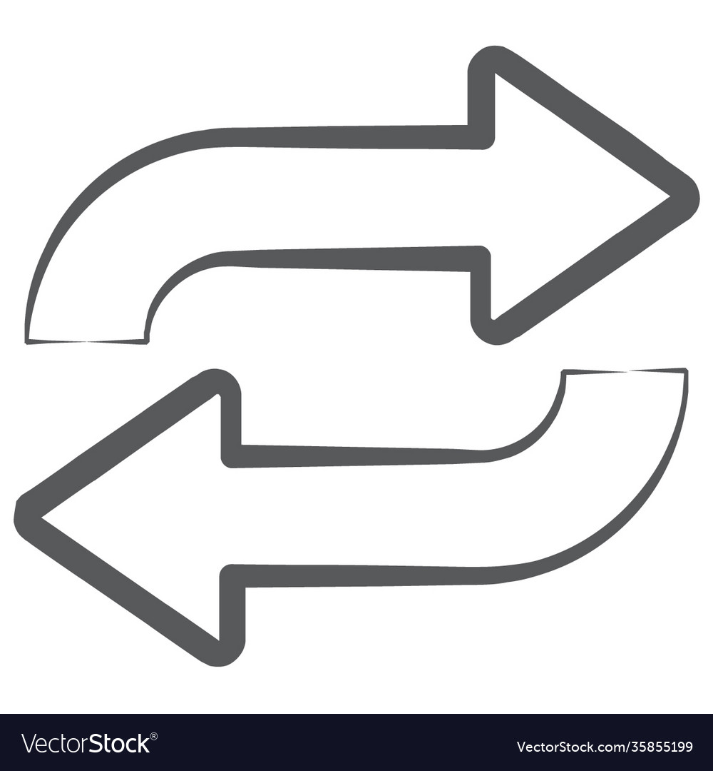 Syncing arrows Royalty Free Vector Image - VectorStock