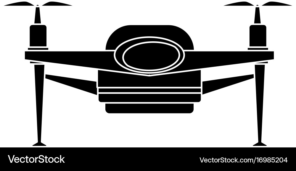 Drone technology unmanned aerial vehicle icon Vector Image