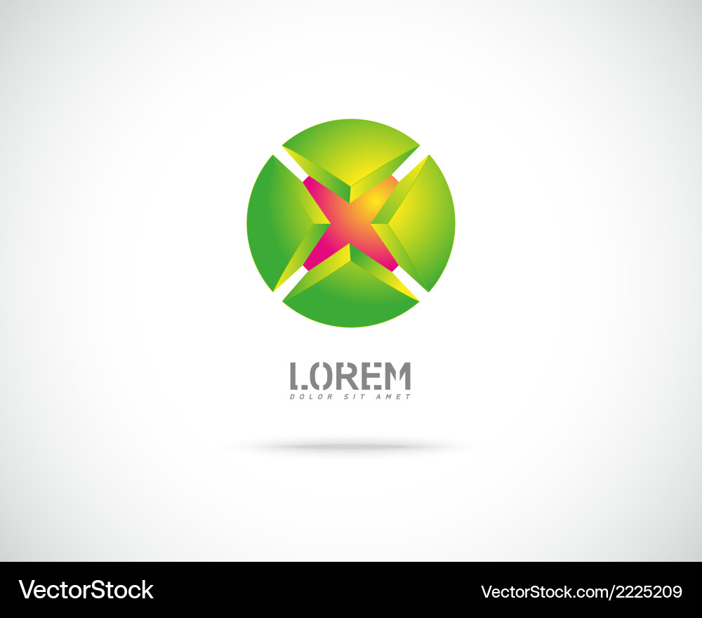 Abstract Logo Design Template Royalty Free Vector Image