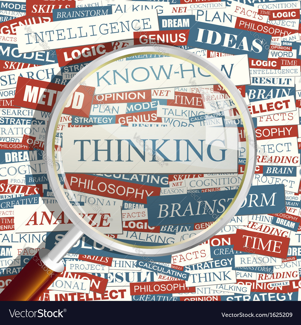 Thinking Royalty Free Vector Image - VectorStock