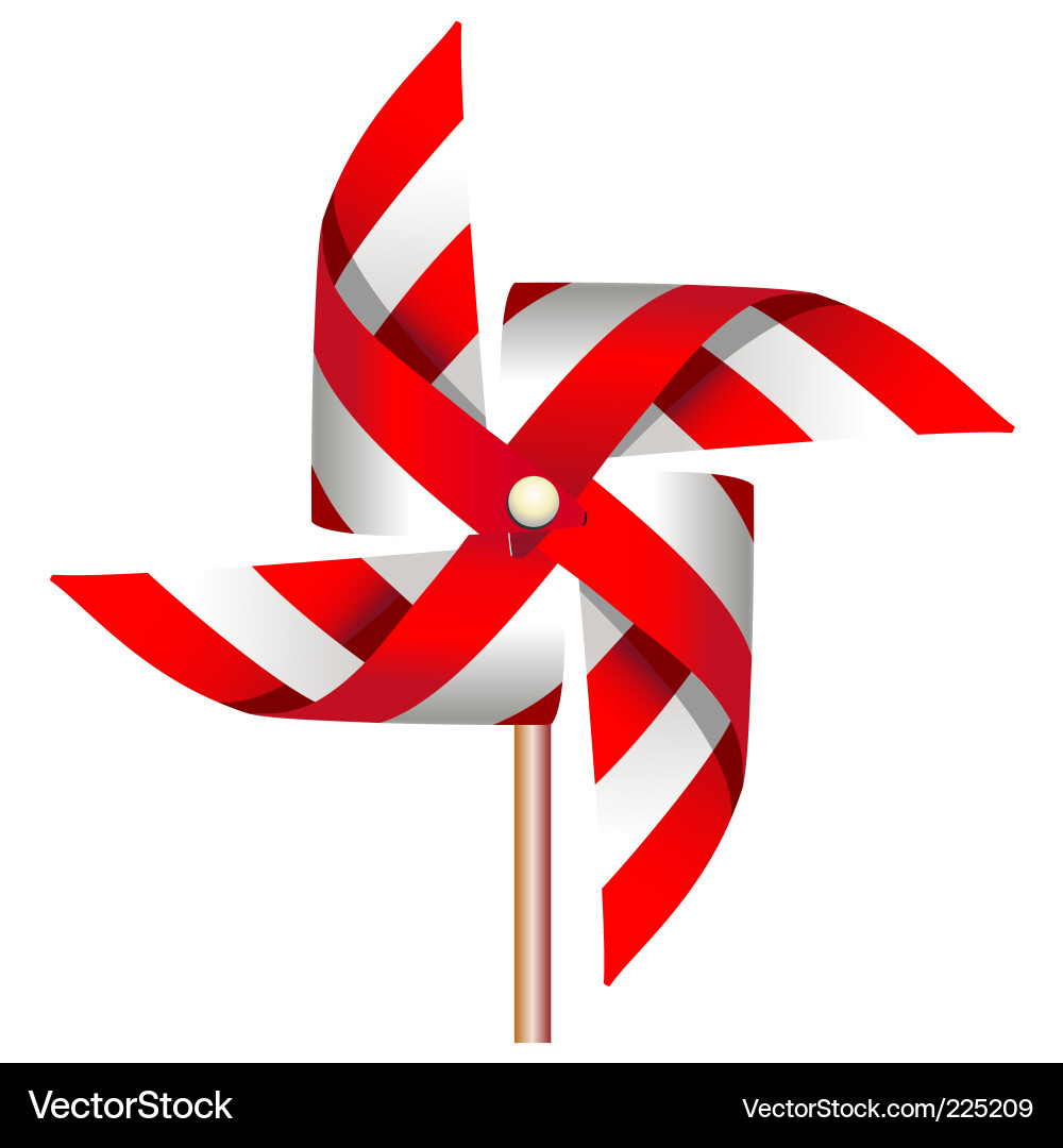 Windmill toy Royalty Free Vector Image - VectorStock