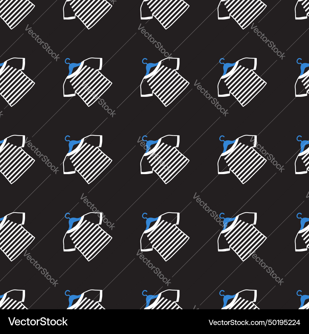 Black white cotton shirts harmony pattern Vector Image