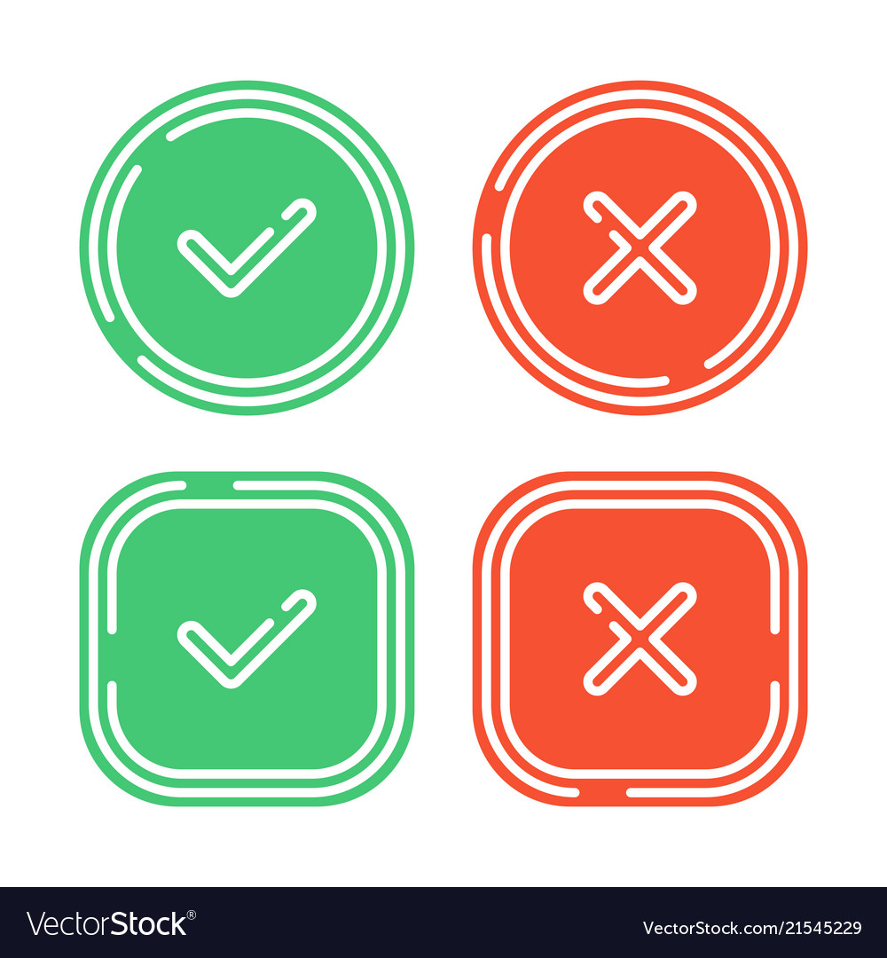 Check mark icons set Royalty Free Vector Image Check mark icons set Royalty Free Vector Image