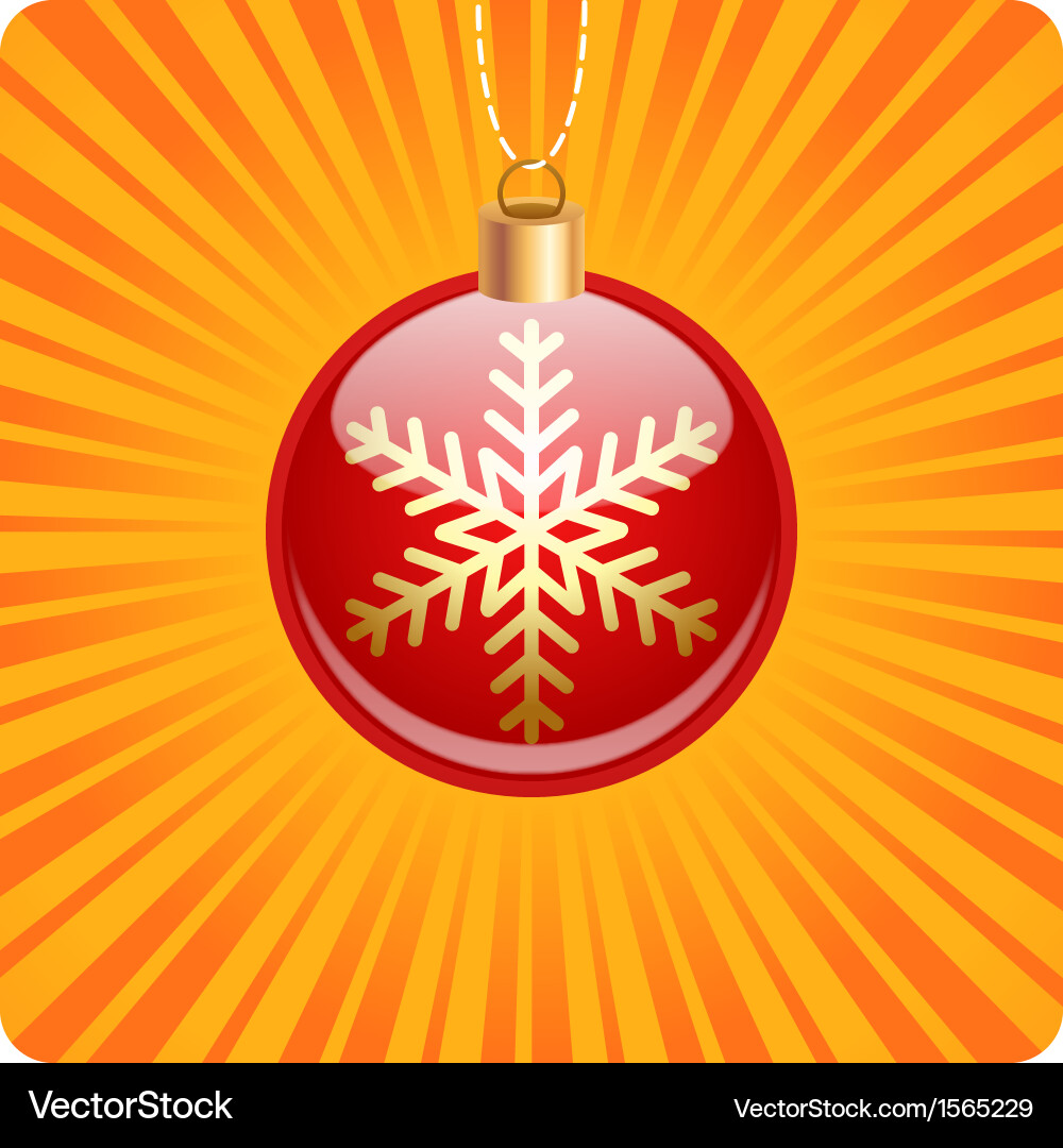 Christmas ball Royalty Free Vector Image - VectorStock