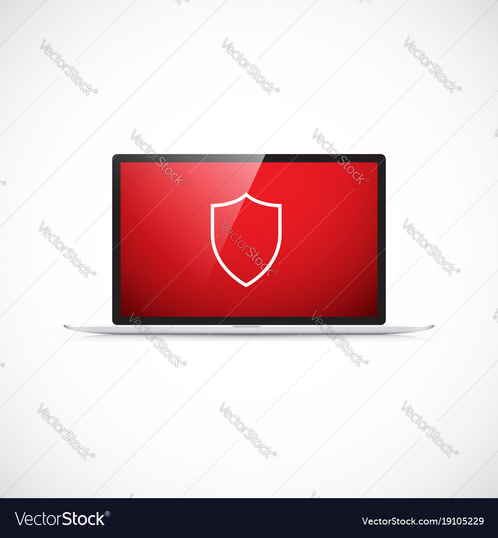 Computer virus protection concept Royalty Free Vector Image