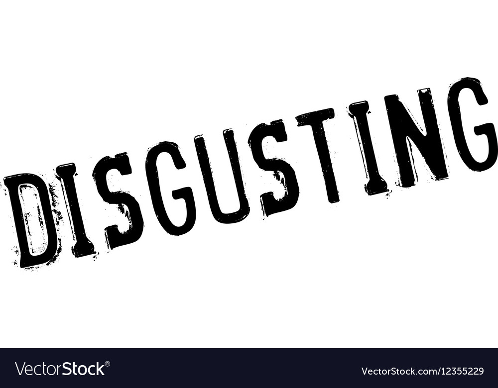 Disgusting rubber stamp Royalty Free Vector Image