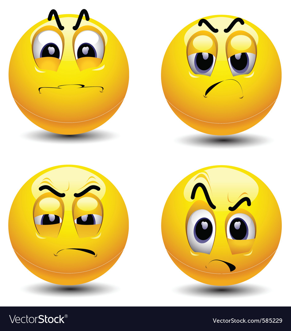 Smiley characters Royalty Free Vector Image - VectorStock