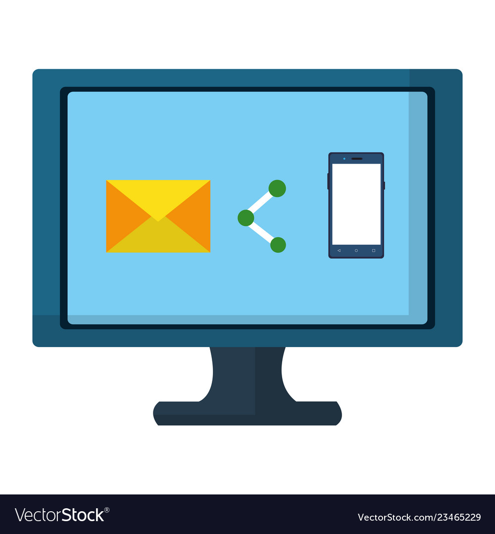 Technology computing cartoon Royalty Free Vector Image