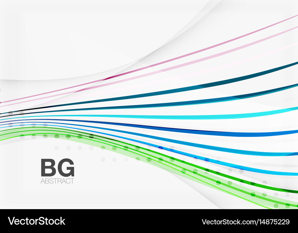 Thin lines wave abstract background Royalty Free Vector
