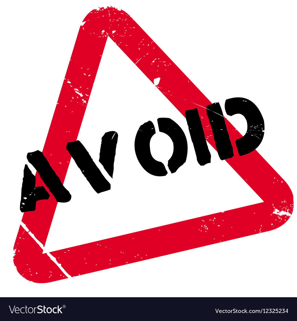 Avoid Rubber Stamp Royalty Free Vector Image VectorStock