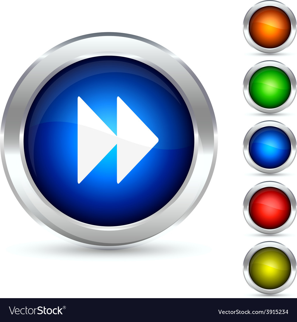 Forward button Royalty Free Vector Image - VectorStock