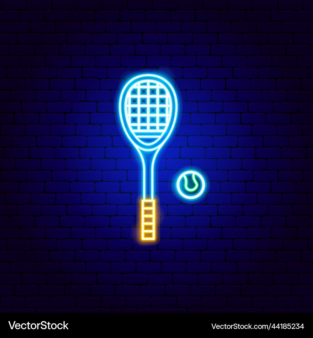 Squash neon sign Royalty Free Vector Image - VectorStock