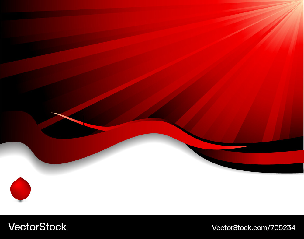 Sunrays and waves Royalty Free Vector Image - VectorStock