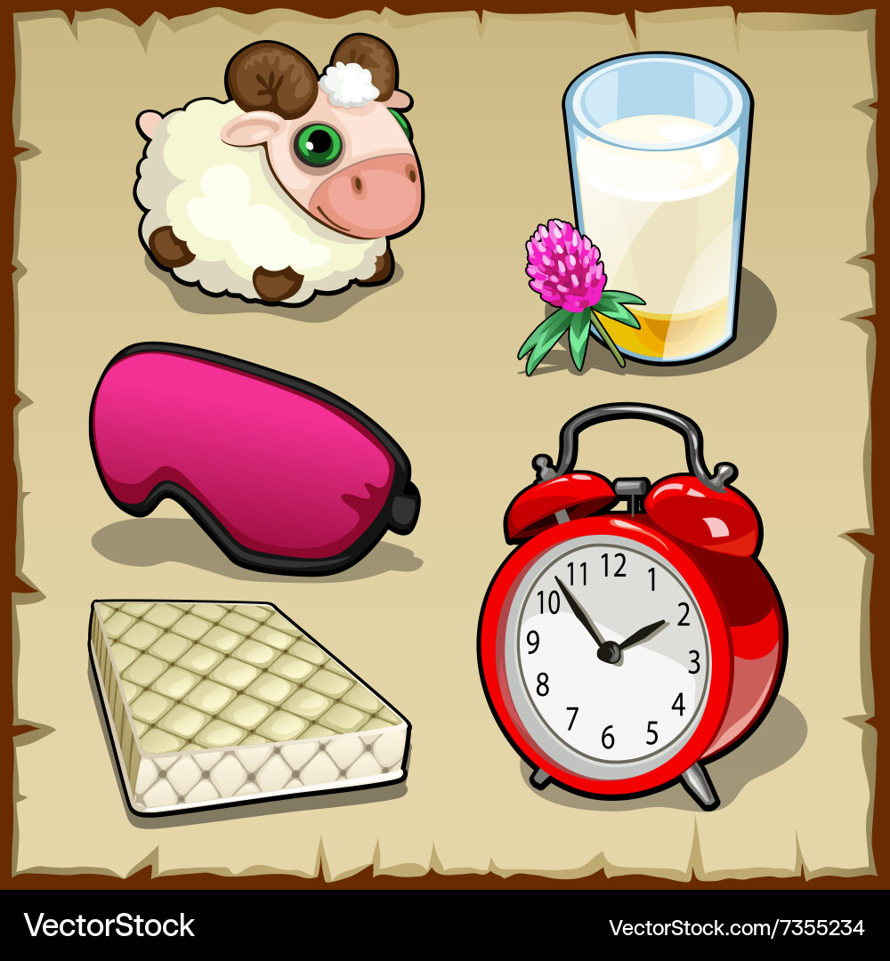 Symbol of wake up service five user objects Vector Image