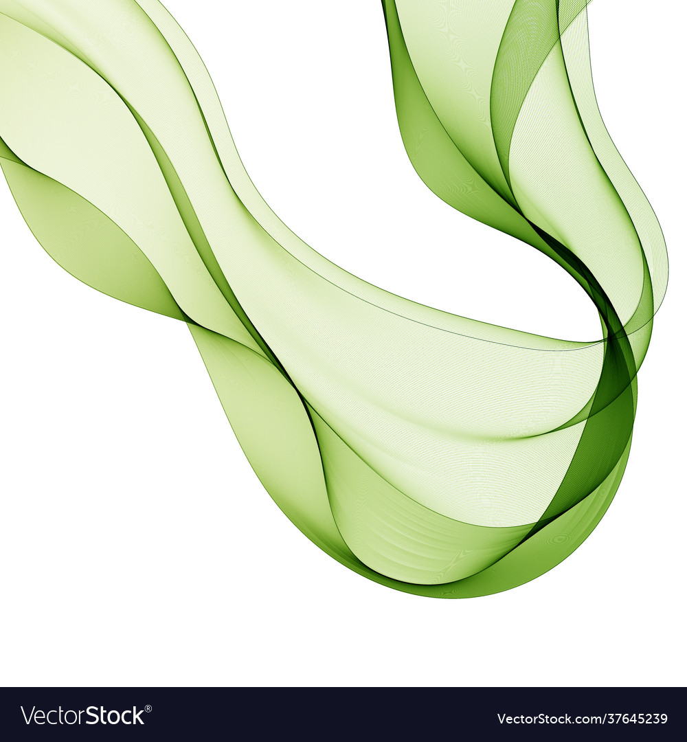 Abstract green wavy lines colorful background Vector Image Abstract green wavy lines colorful background Vector Image