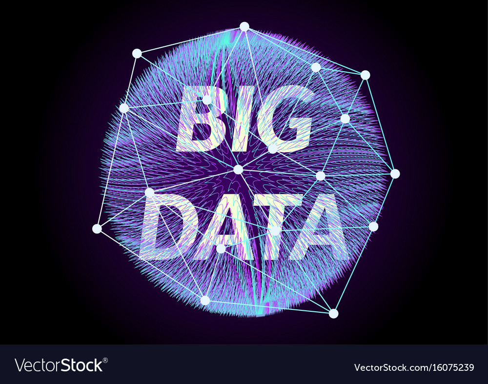 Big data abstract background Royalty Free Vector Image