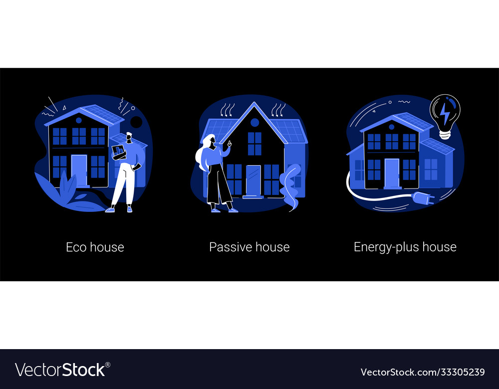 Environmentally friendly construction abstract Vector Image