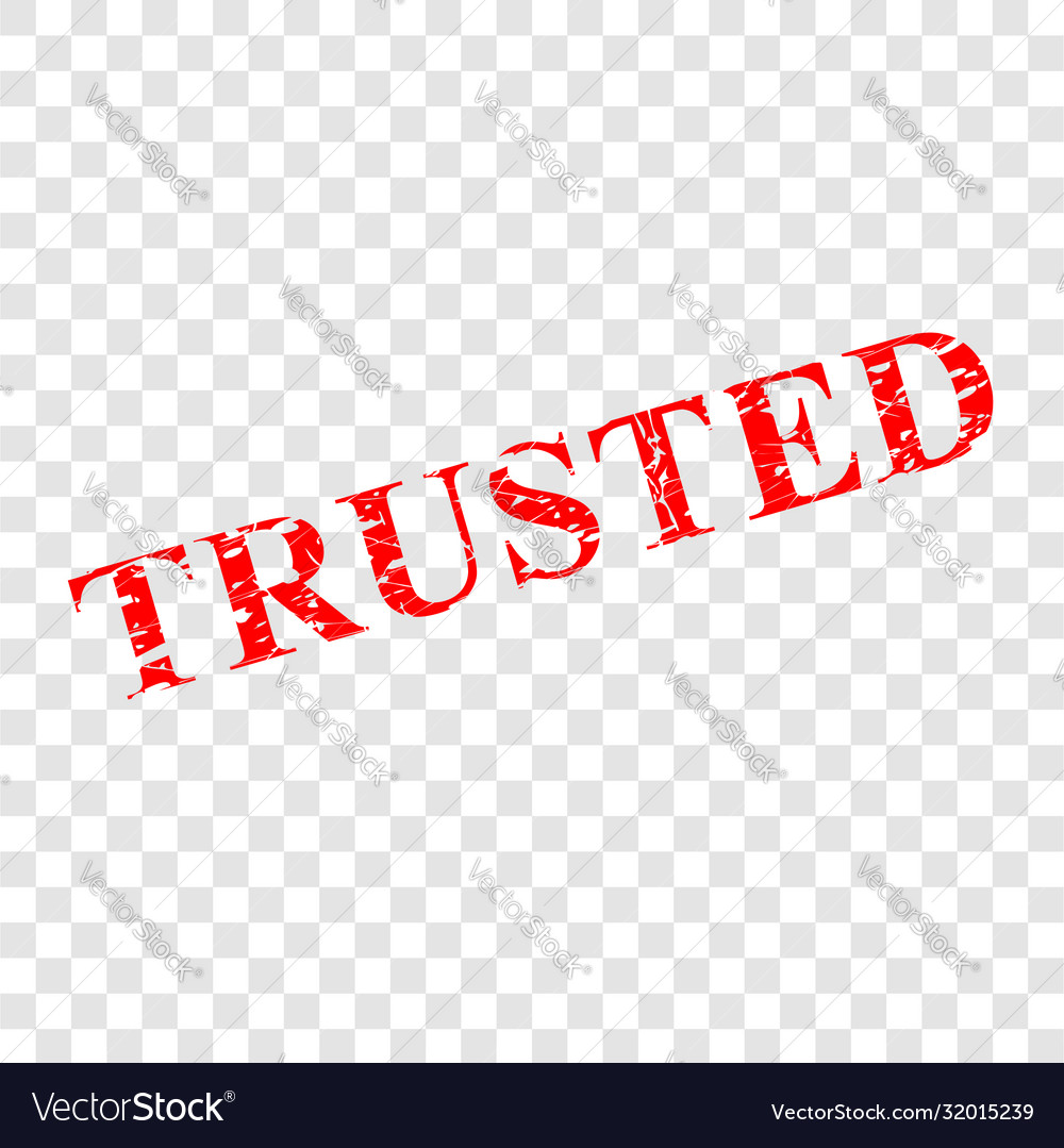 Simple trusted streak red rubber stamp Royalty Free Vector Simple trusted streak red rubber stamp Royalty Free Vector