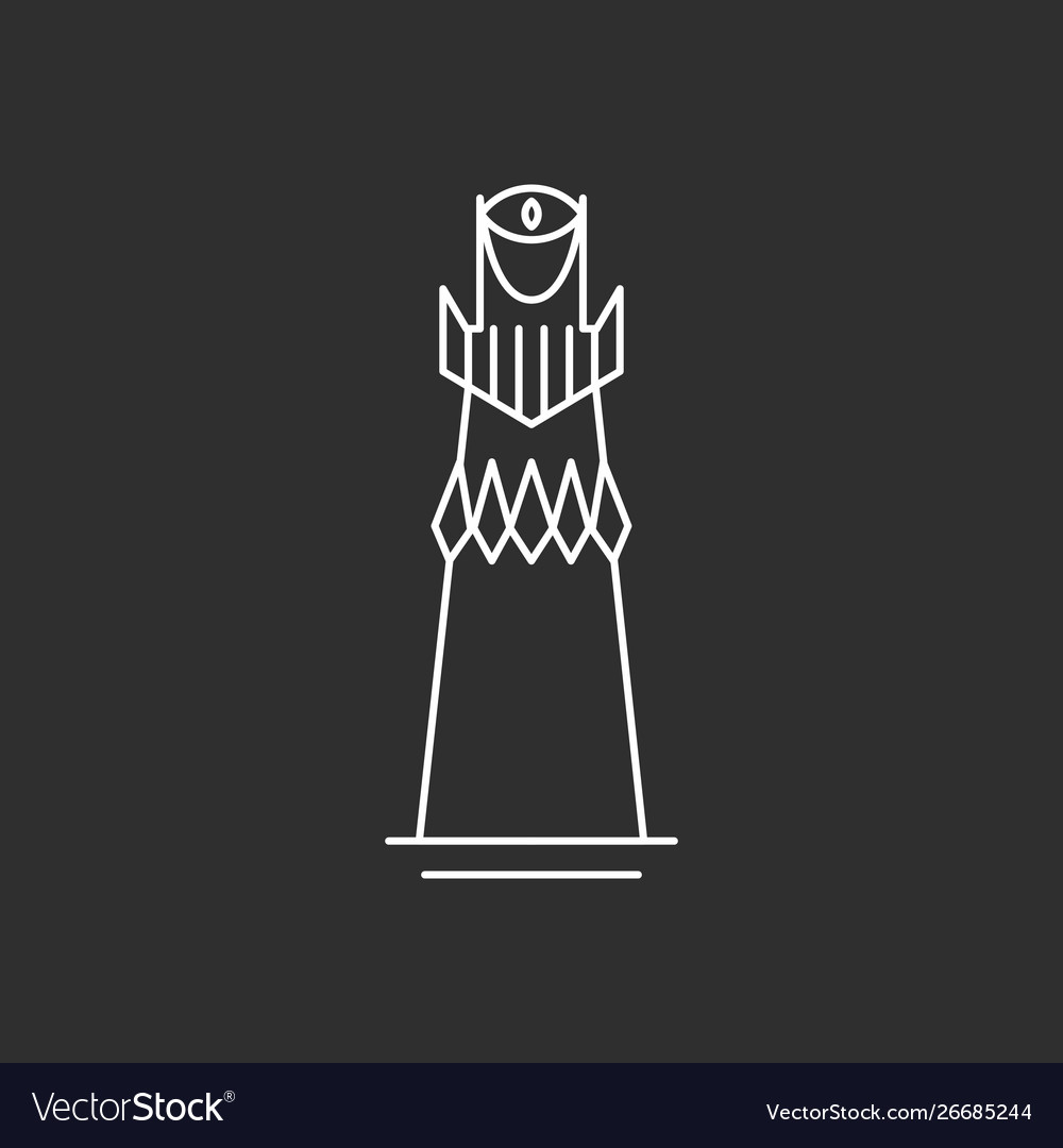 Evil tower Royalty Free Vector Image - VectorStock
