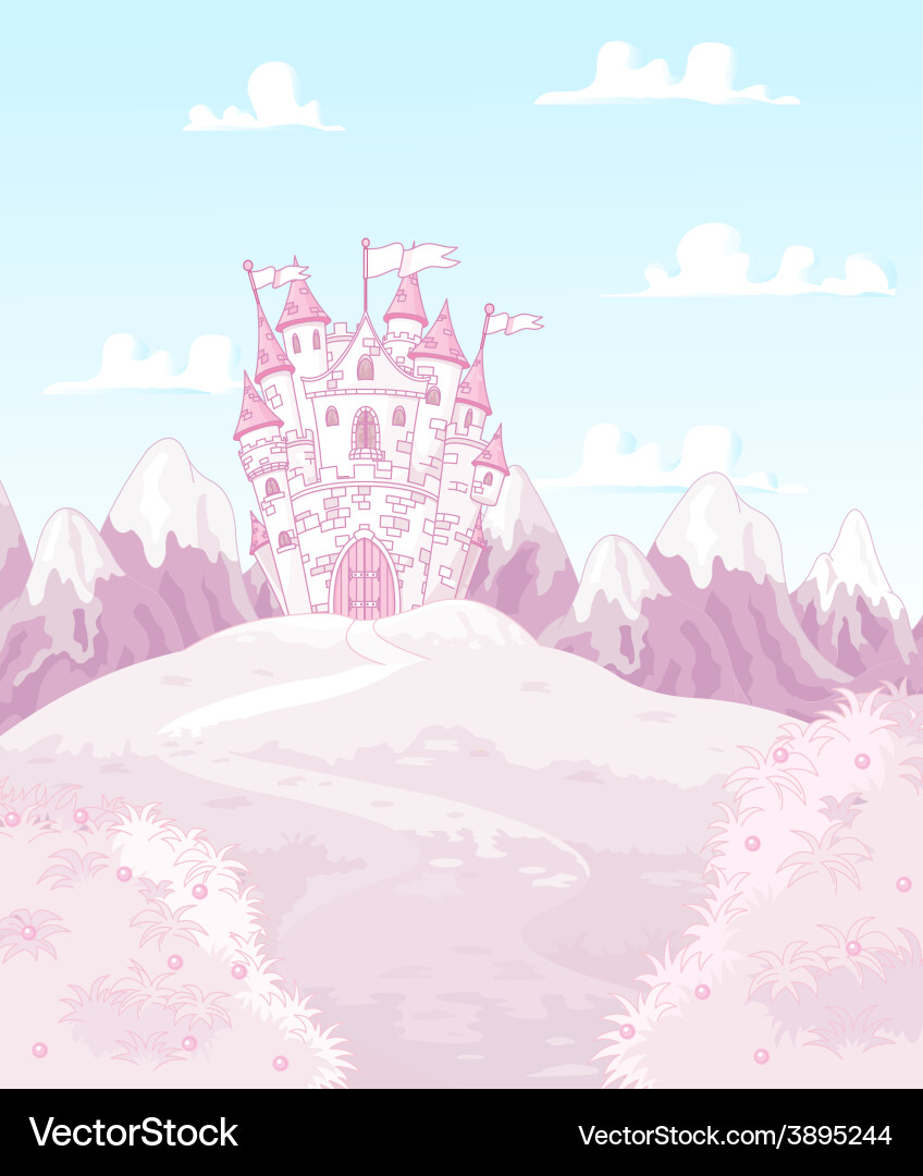 Magic castle Royalty Free Vector Image - VectorStock